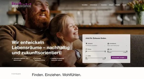 Die Wohnkompanie: DWK-Website im neuem Design - ImmoFokus